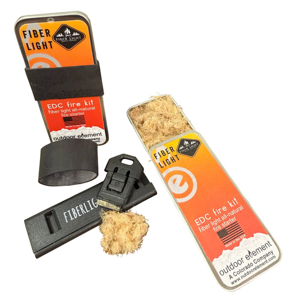 Complete Fiber Light EDC Fire Kit – Outdoor Element